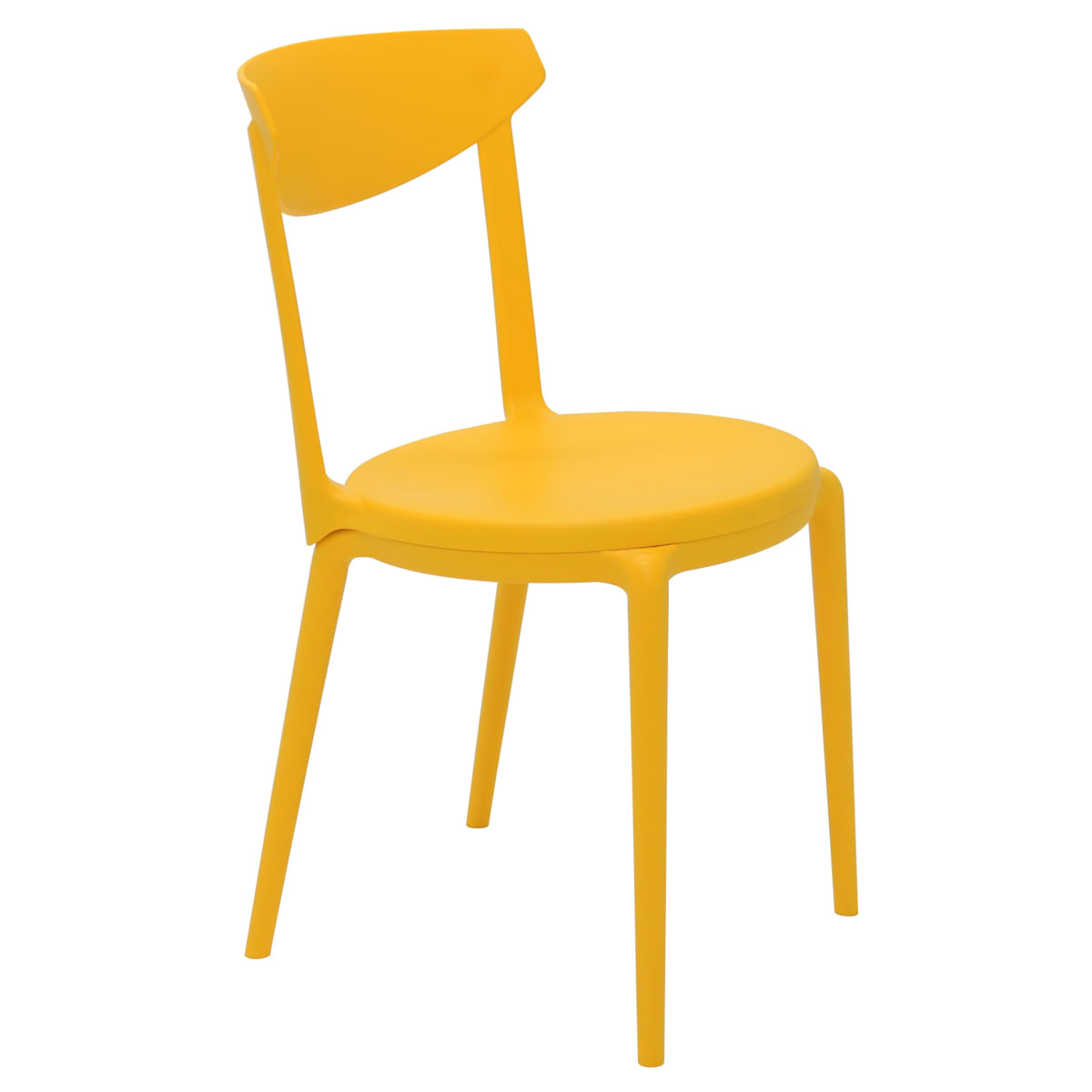 Cadeira Tramontina Luna em Polipropileno e Fibra de Vidro Amarelo ...