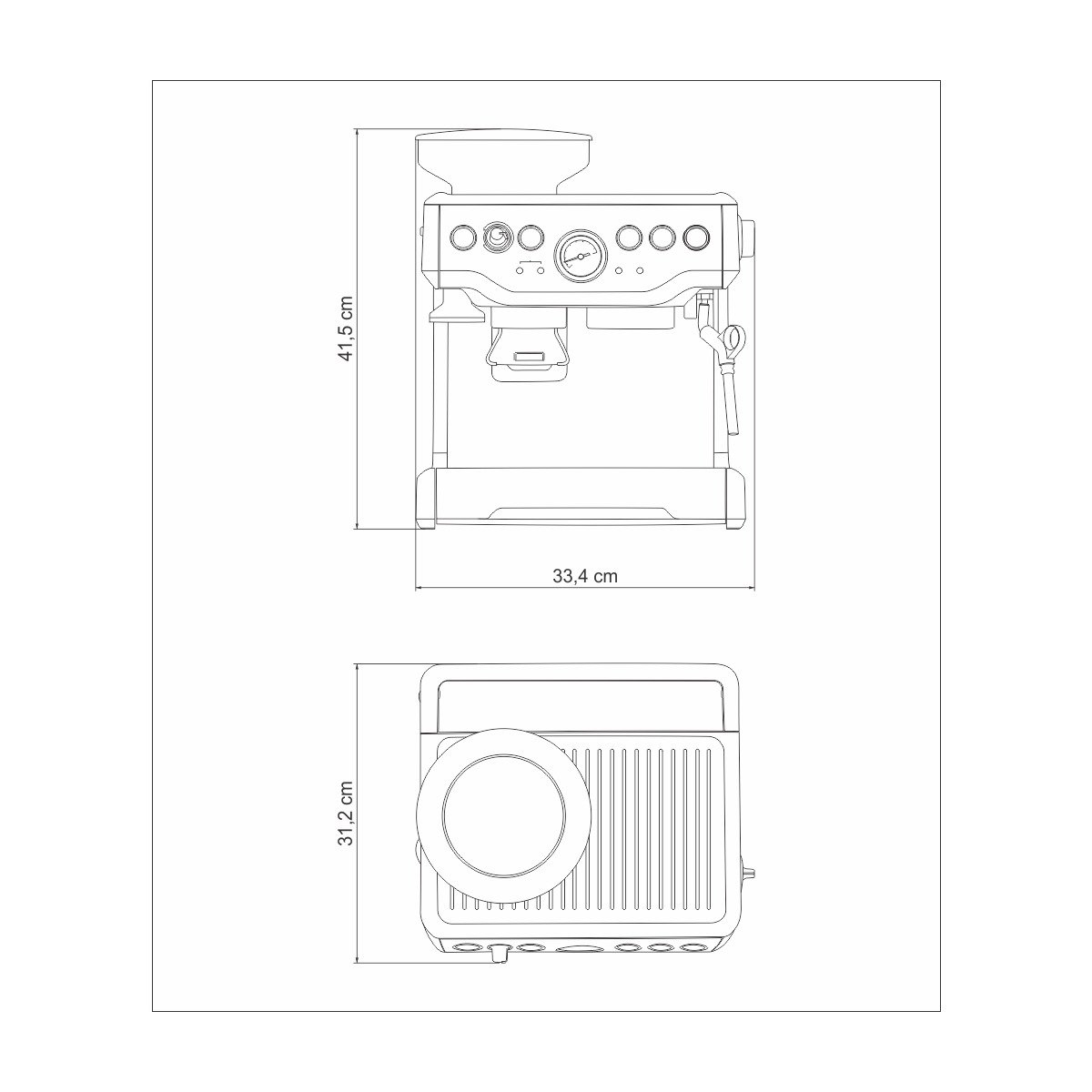 Cafeteira Elétrica Tramontina by Breville Express Pro em Aço Inox com ...