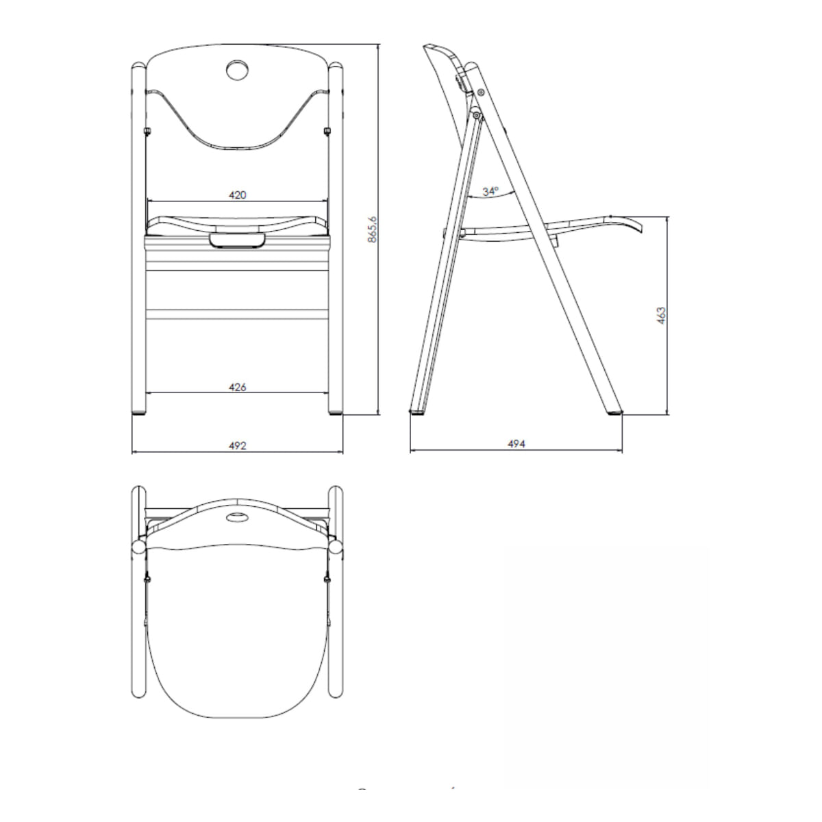 Cadeira Dobrável Tramontina Flare em Madeira Tauari Verniz | Marin Brasil