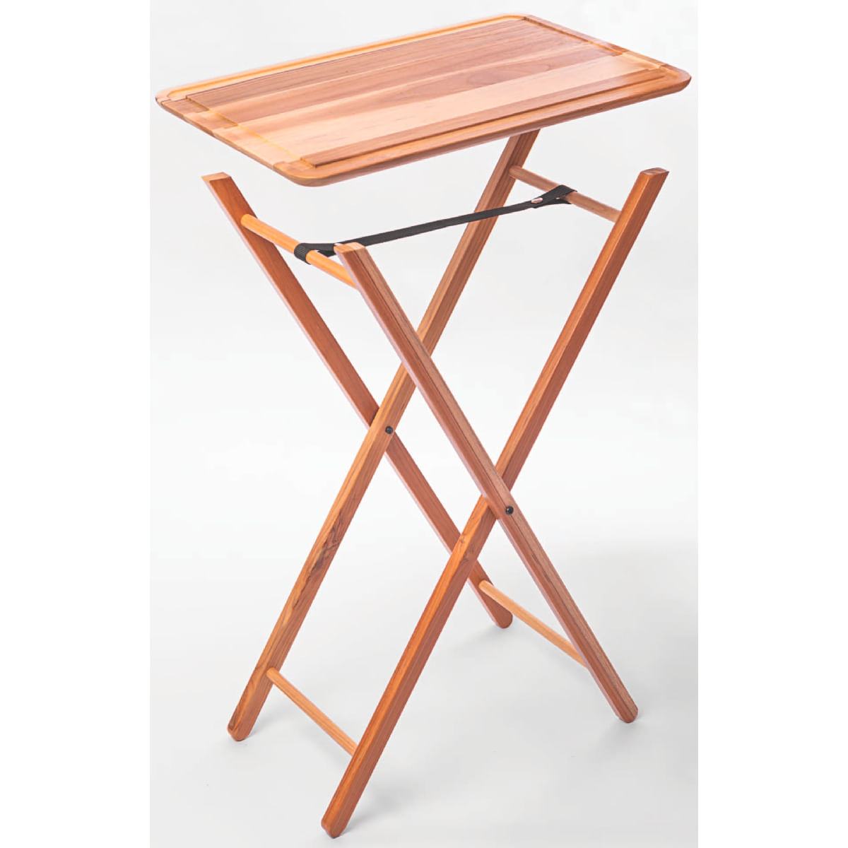 Bancada de Madeira Teca para Churrasco Tramontina 58x38x84 cm Natural