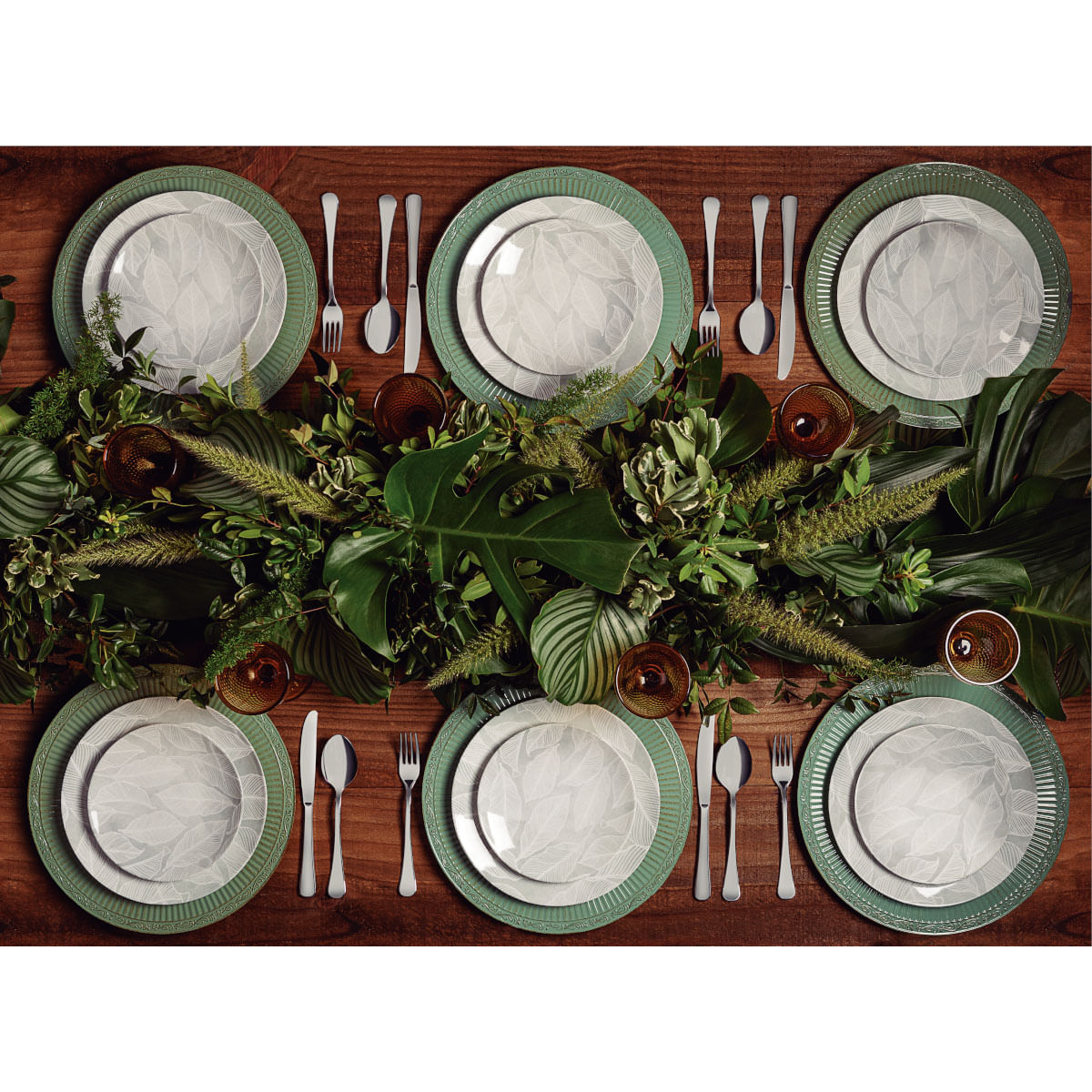 Aparelho de Jantar Tramontina Arbo em Porcelana 20 Peças